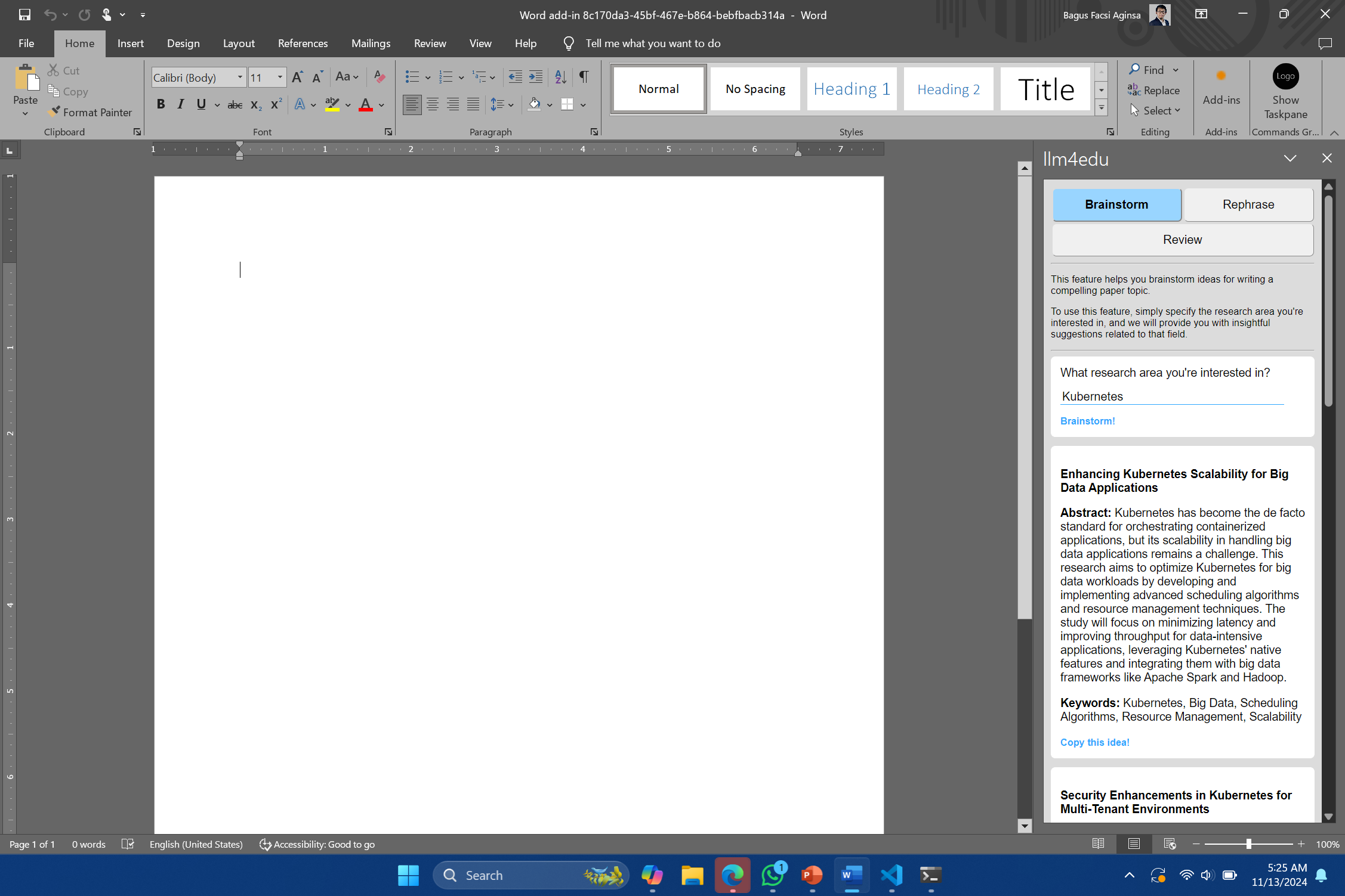 Academic Writing Assistant | Devpost