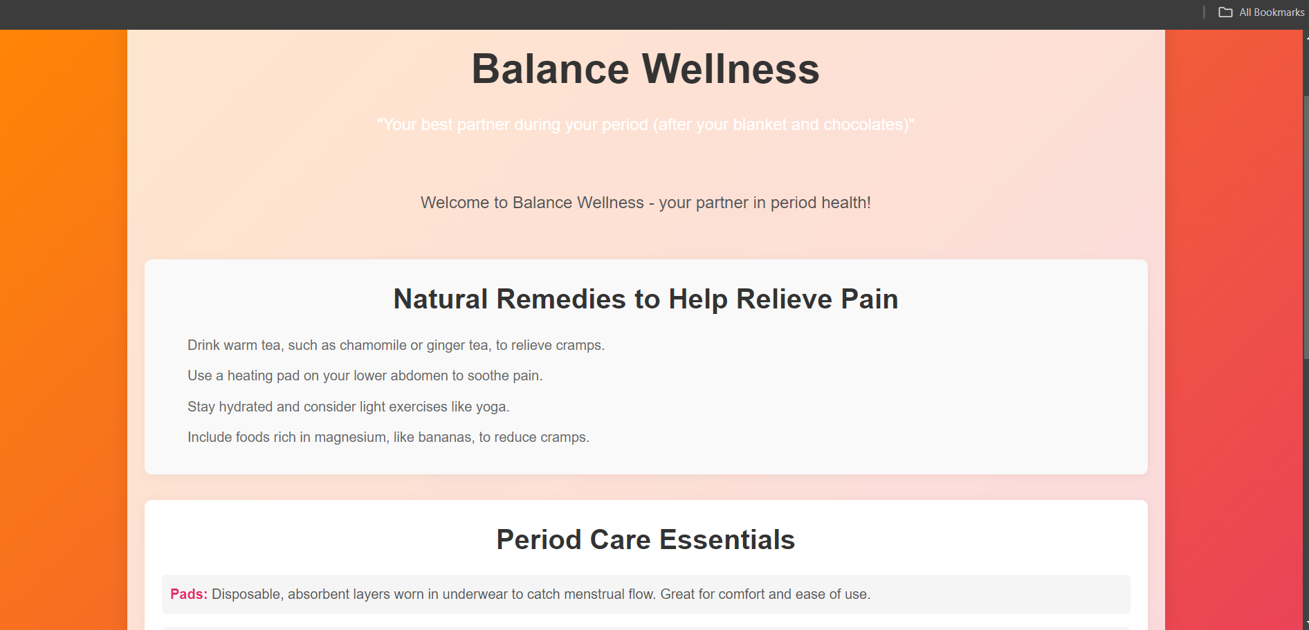 Balanace-Wellness | Devpost