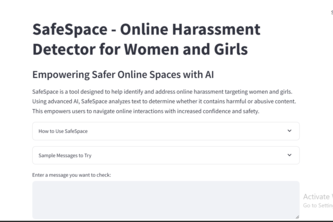 Safespace: Online Harassment Detector for Women and Girls | Devpost