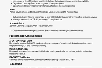 Professional Resume | Devpost