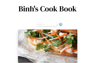 Binh's Cook Book | Devpost