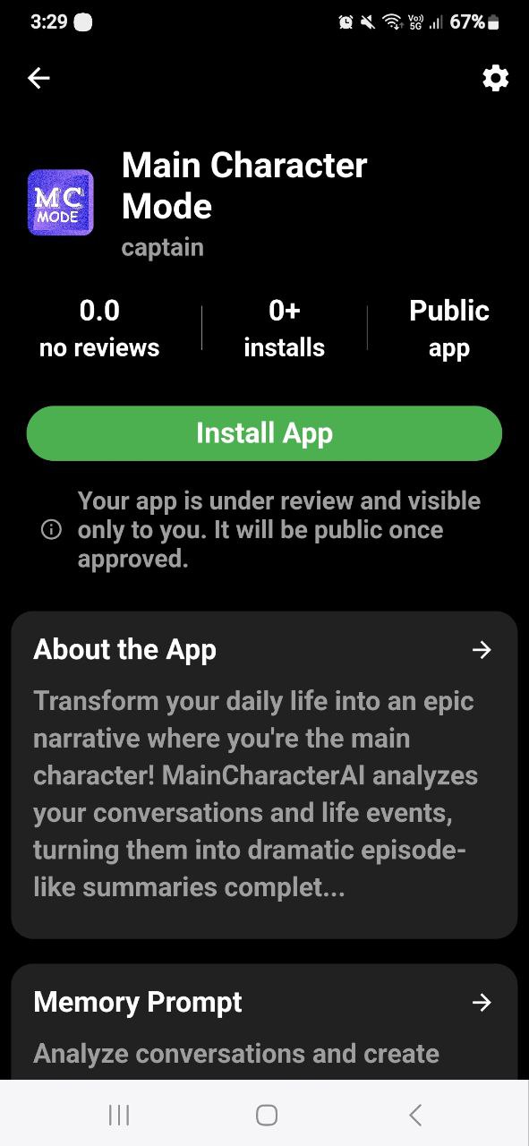 Main Character Mode | Devpost