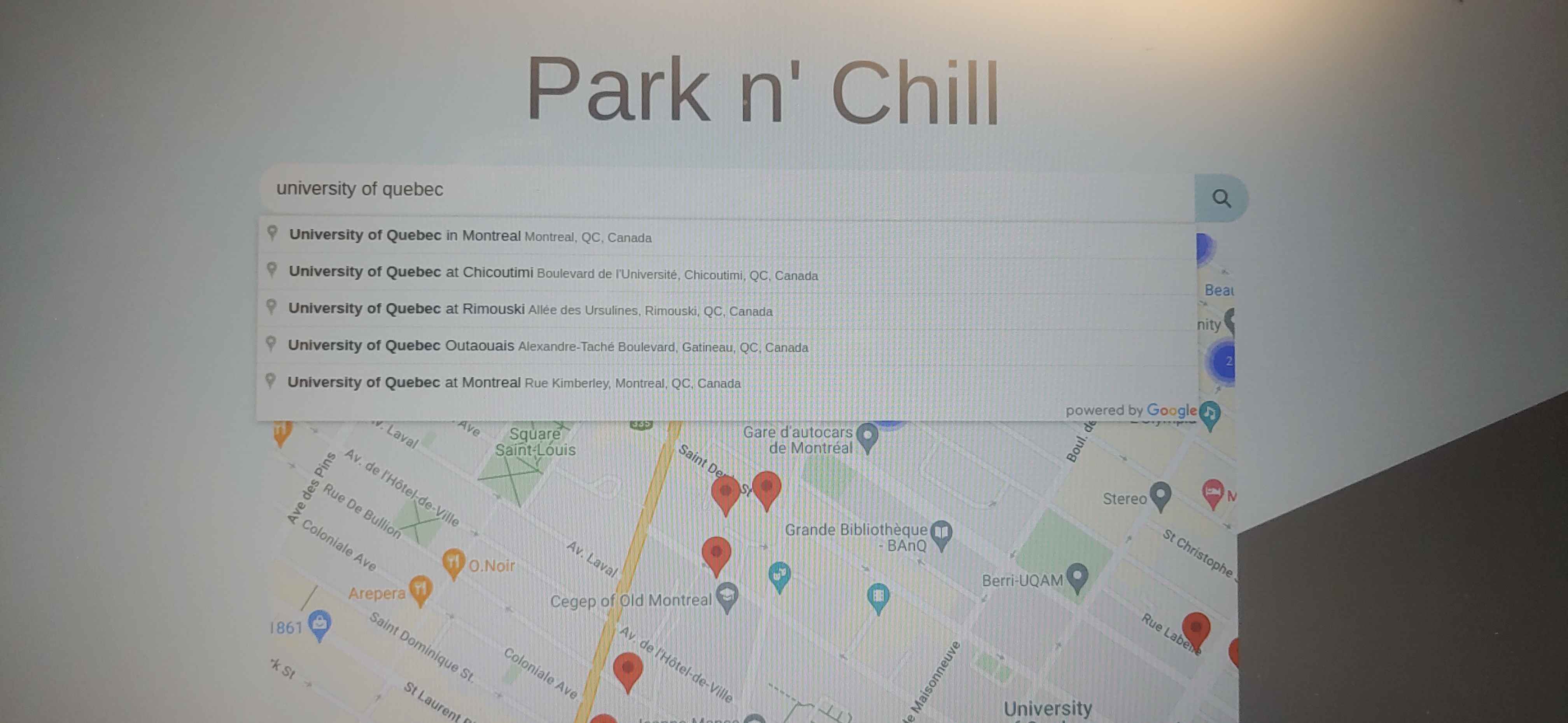 Park 'n Chill | Devpost