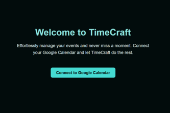 TimeCraft | Devpost
