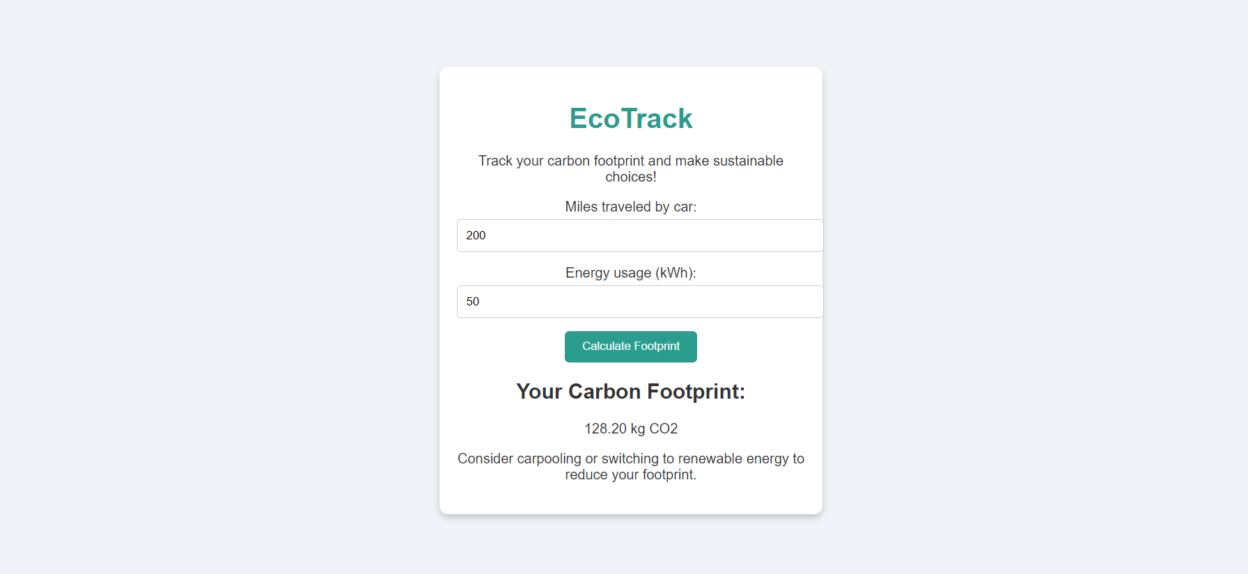 EcoTrack | Devpost