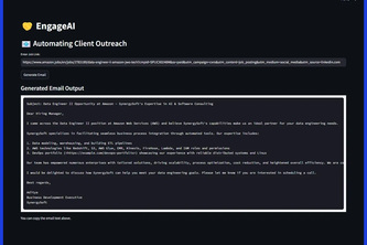EngageAI: Automating Client Outreach | Devpost