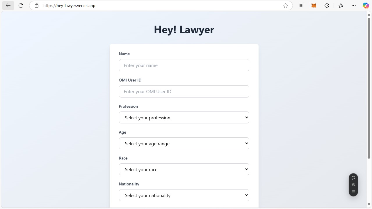 Hey Lawyer | Devpost