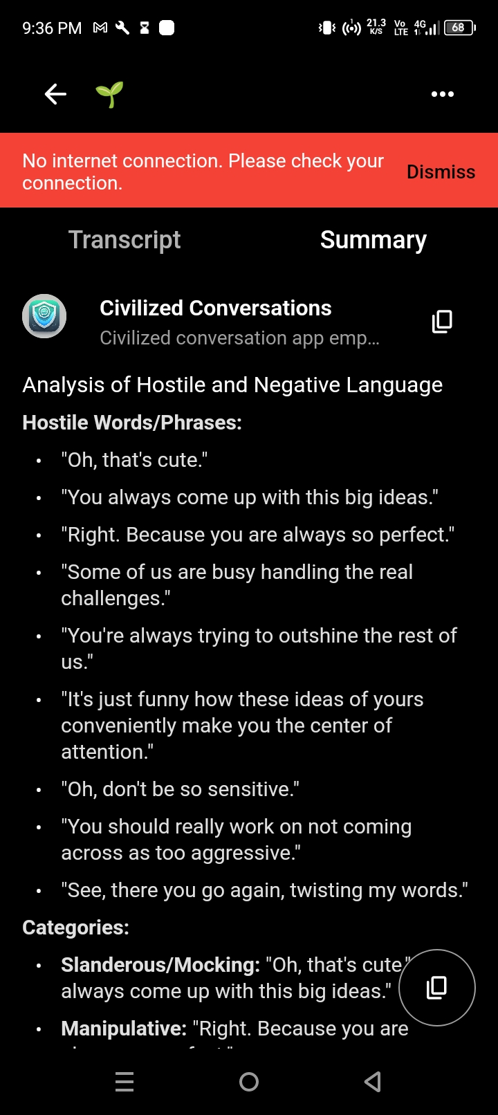 Civilized Conversations | Devpost