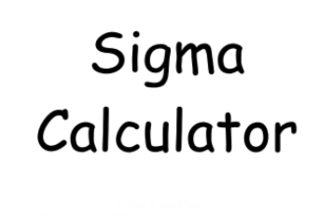 Sigma Calculator | Devpost
