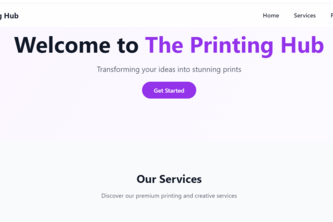 The printing hub | Devpost