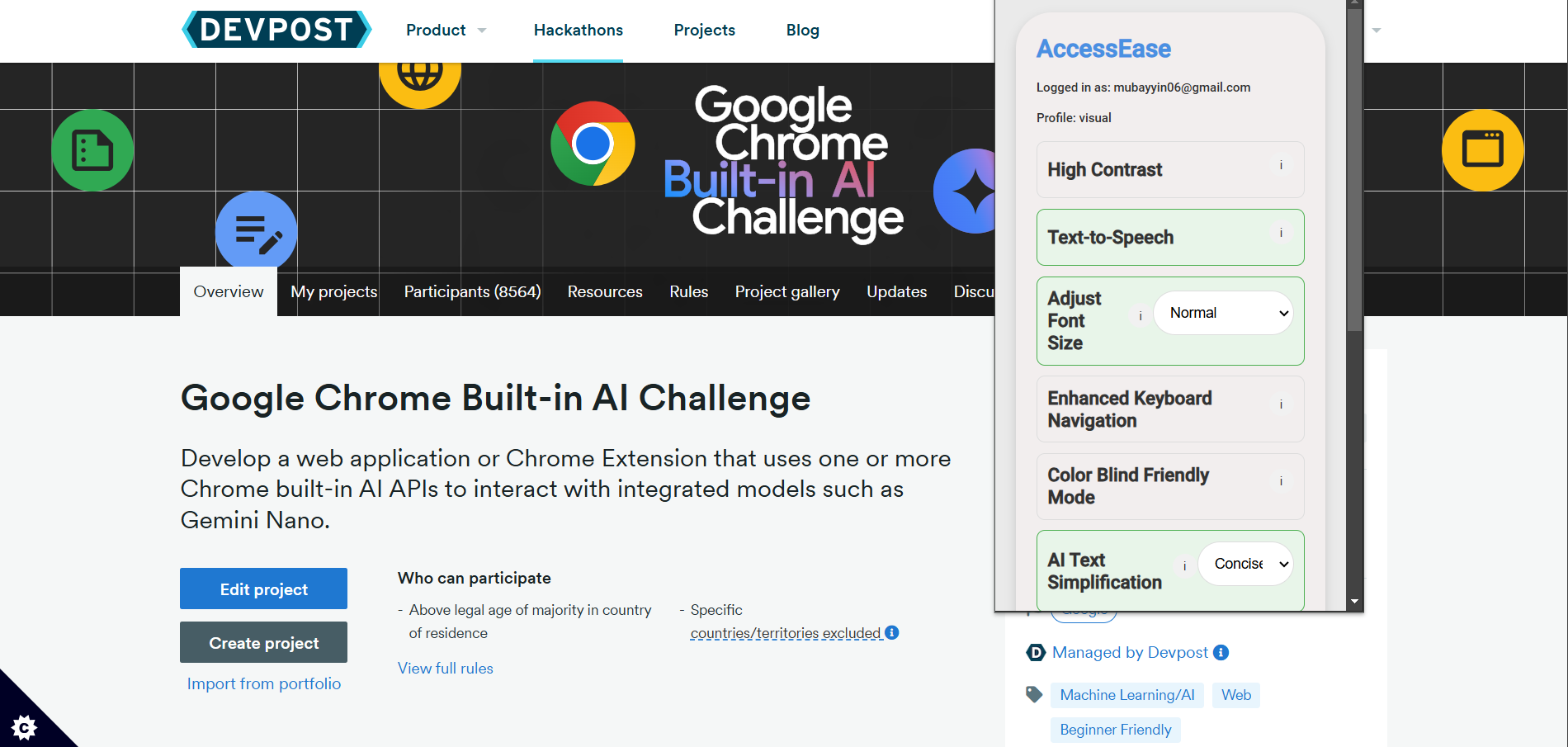 AccessEase - AI Web Assistant | Devpost