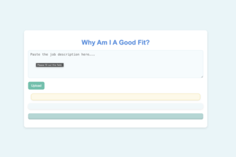 Am I a Good Fit? | Devpost