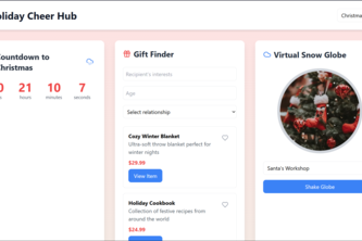 Holiday Cheer Hub | Devpost