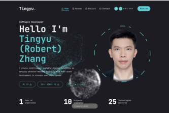 Tingyu (Robert) Zhang's personal portfolio | Devpost
