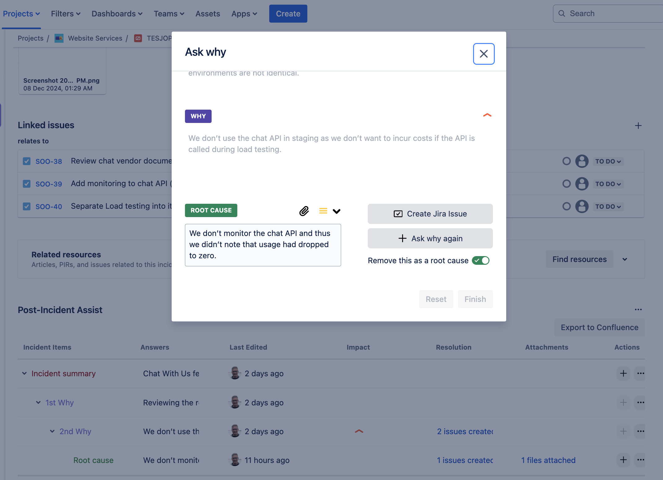 Post-Incident Assist: Identify and Learn From Root Causes | Devpost