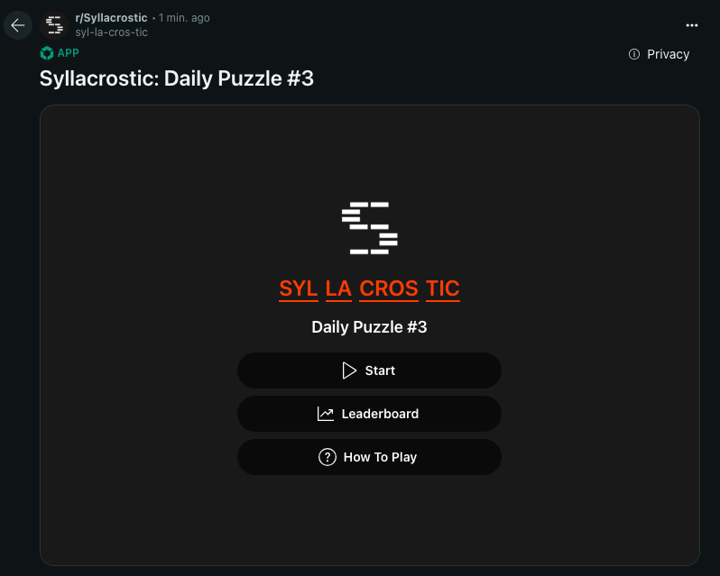 Syllacrostic | Devpost