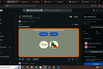 The Mantis and Player Explore Game | Devpost