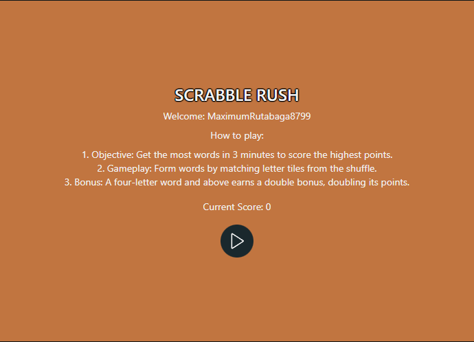 Scrabble Rush. | Devpost