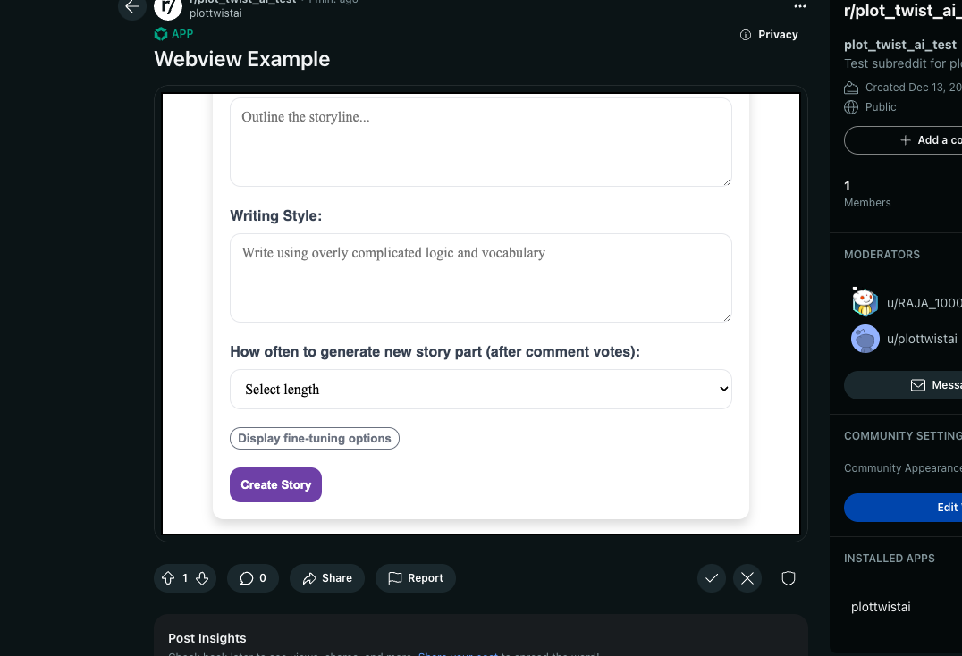 plot twist ai | Devpost