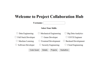 PROJECT COLLABORATION HUB | Devpost