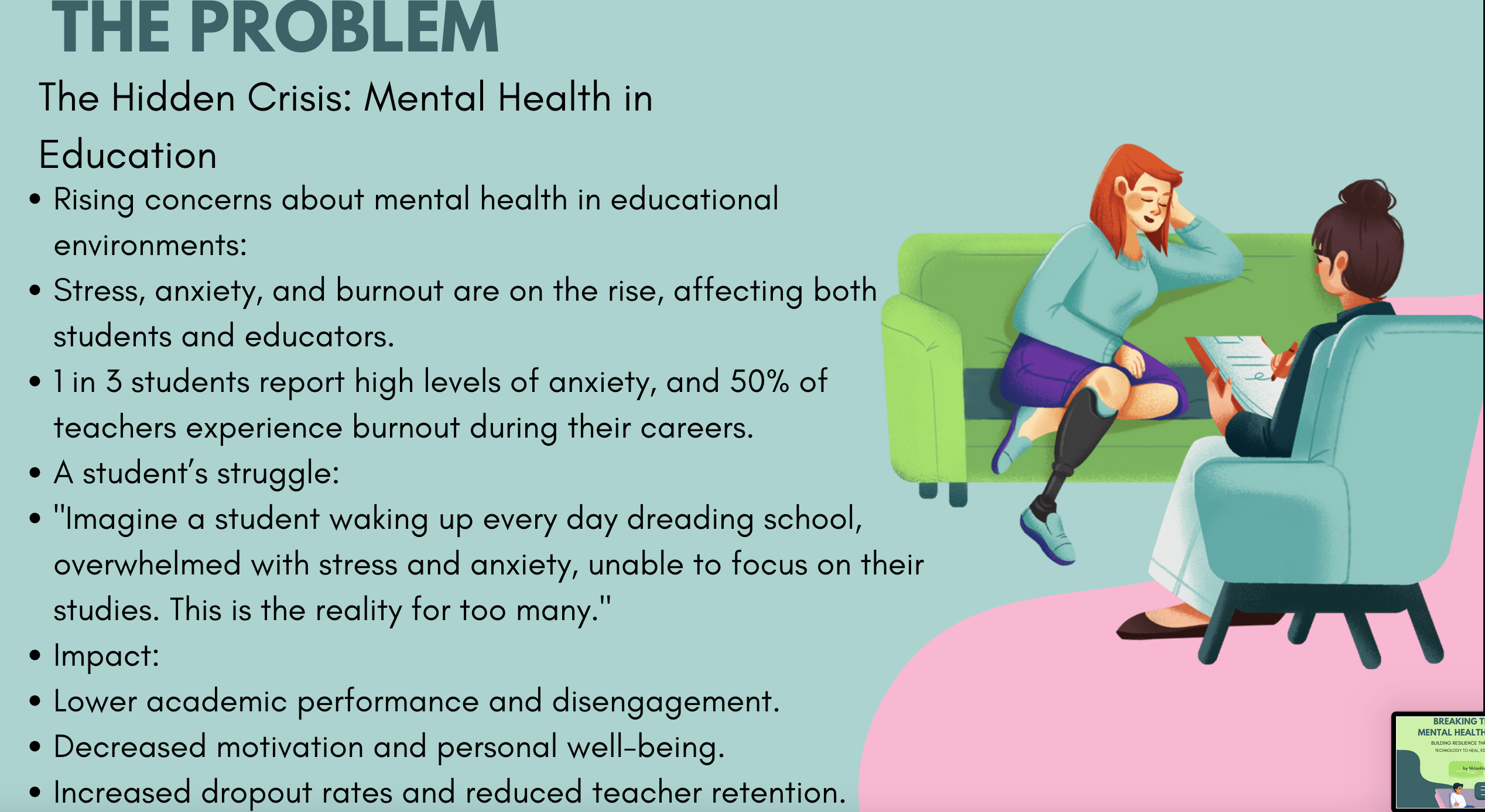 Breaking the Silence: Mental Health in Education | Devpost
