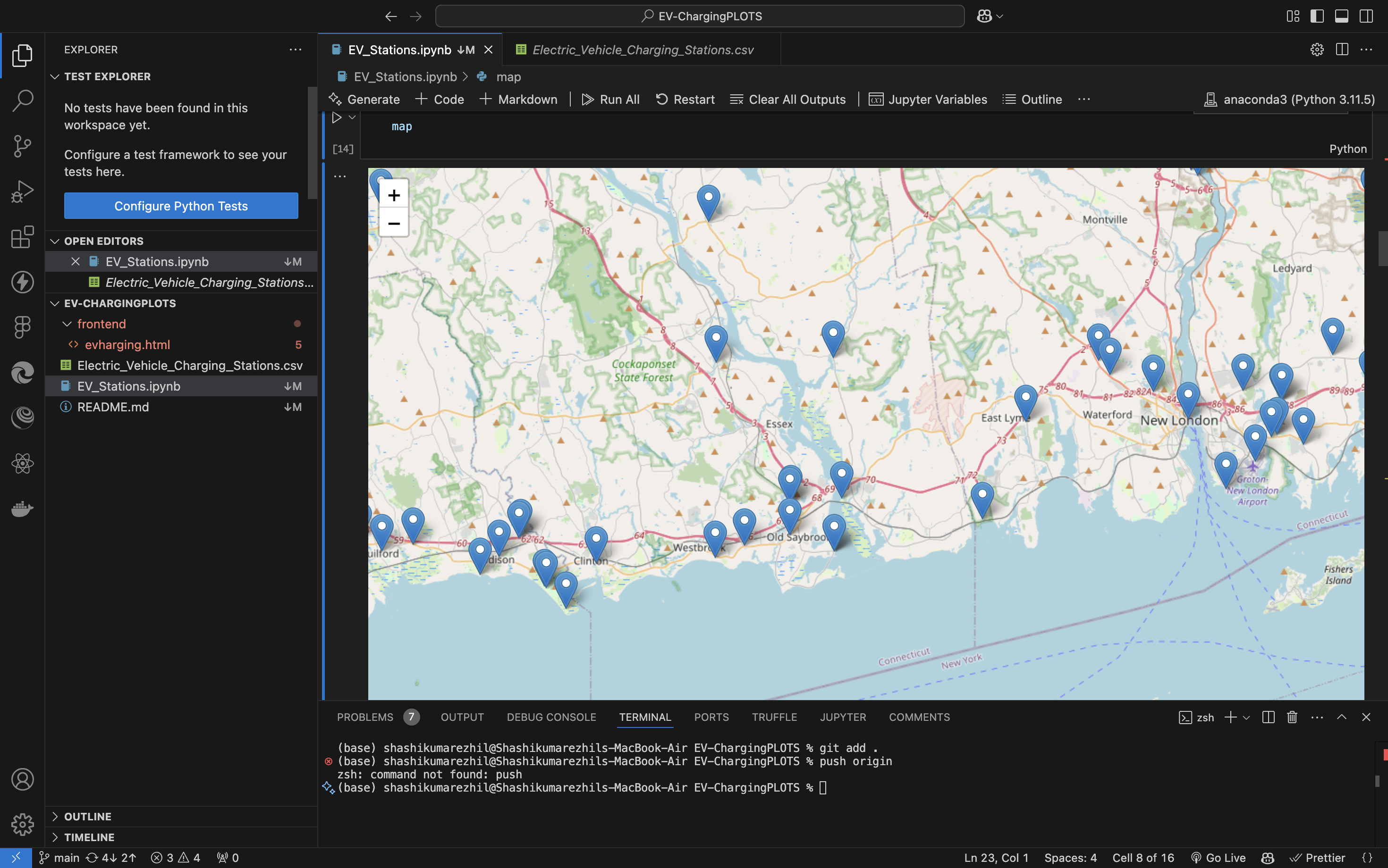 EV Charging Plots using Folium | Devpost