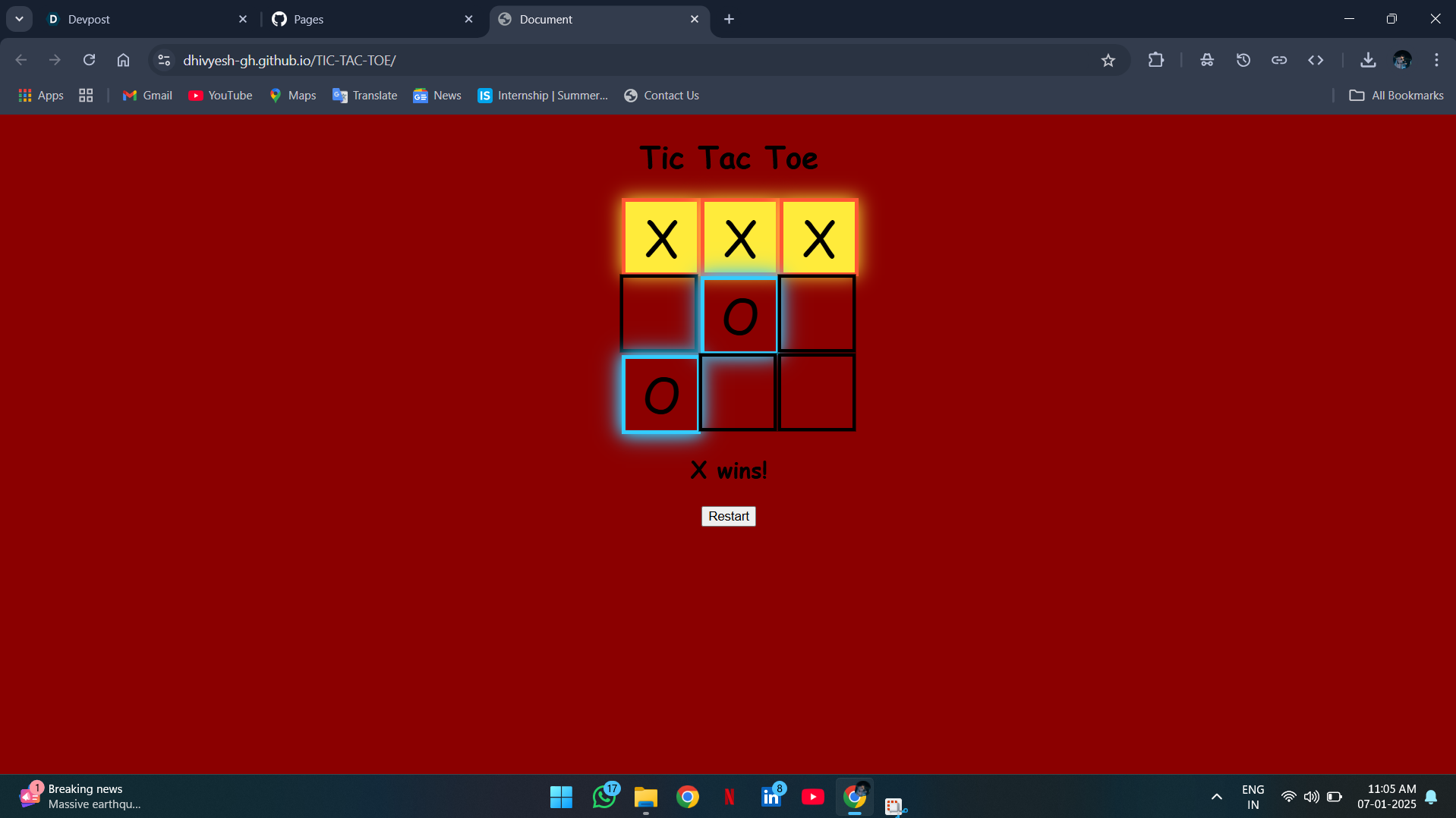 TIC TAC TOE | Devpost