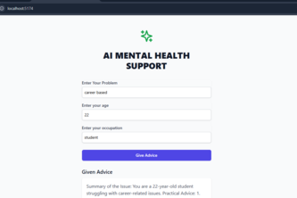 AI Mental Health Support | Devpost