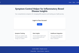 Symptom Control Helper: Inflammatory Bowel Disorder Insight | Devpost