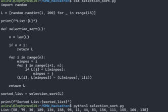 Write a Sorting Method | Devpost