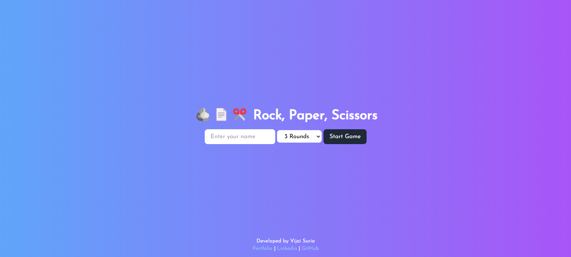 Rock, Paper, Scissors Game | Devpost
