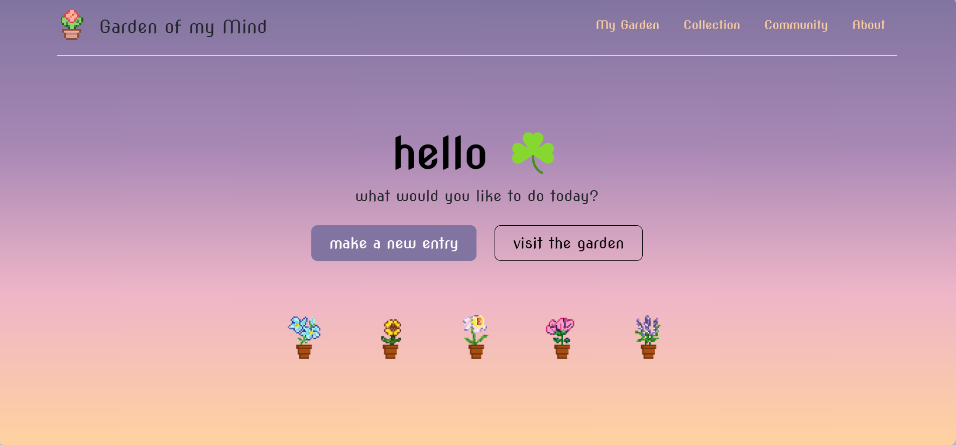 Garden of my Mind | Devpost