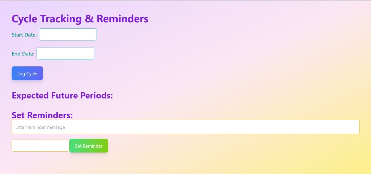 HerCycle:Your Personal AI-Powered Menstrual Health Companion | Devpost