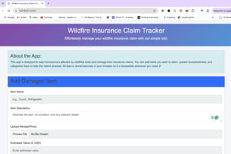 Wildfire Insurance Claim Tracker | Devpost