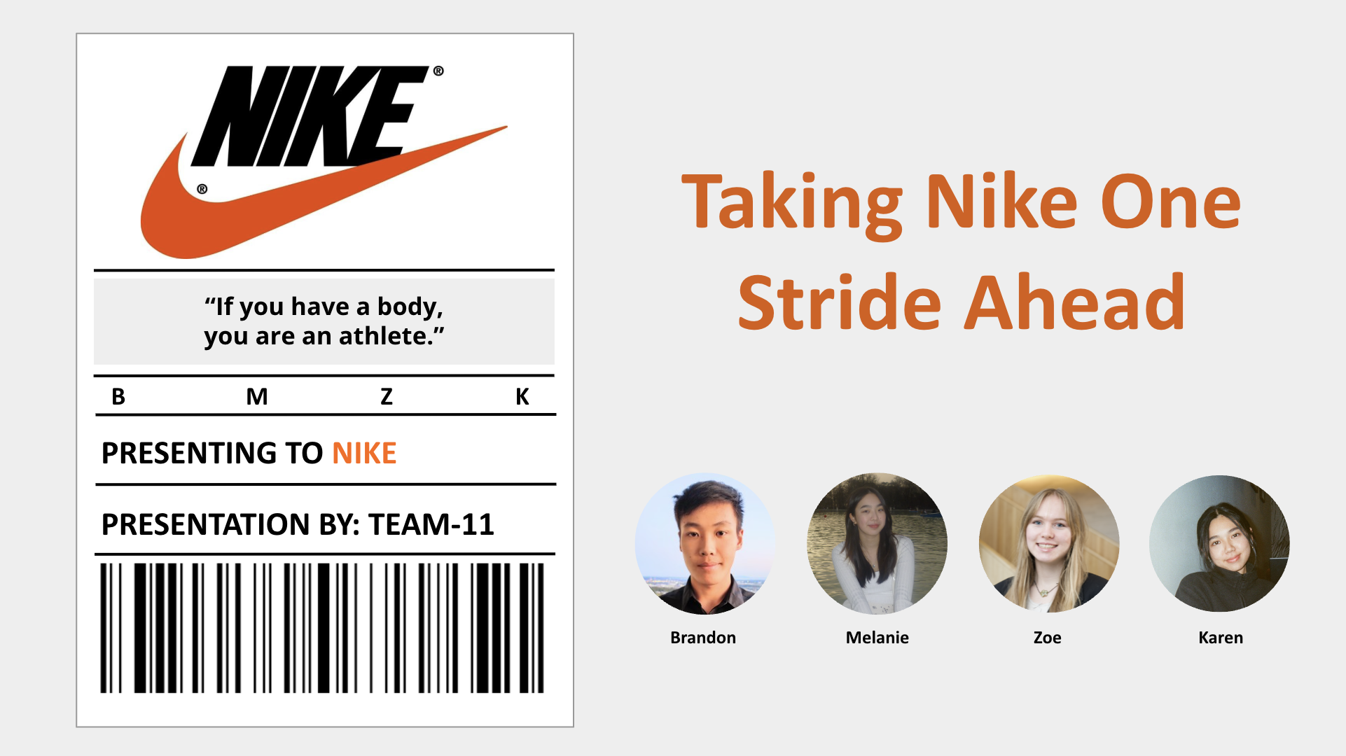 Nike One | Devpost