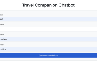 Travel Companion ChatBot | Devpost