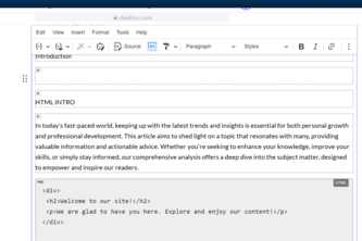 CKEditor 1.0 | Devpost