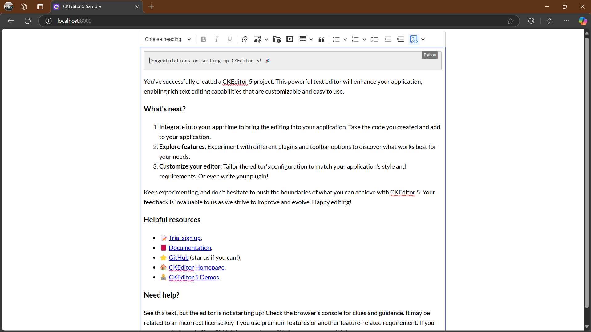 CKEditor with Code Block Plugin | Devpost