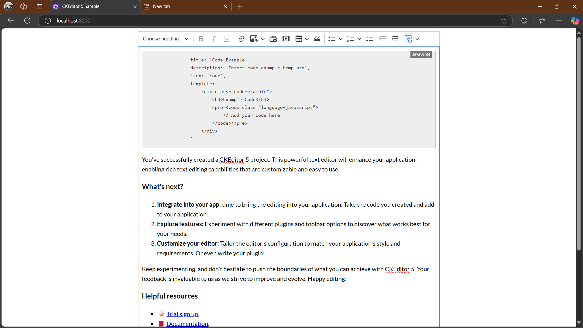 Ckeditor Template Integrator Devpost