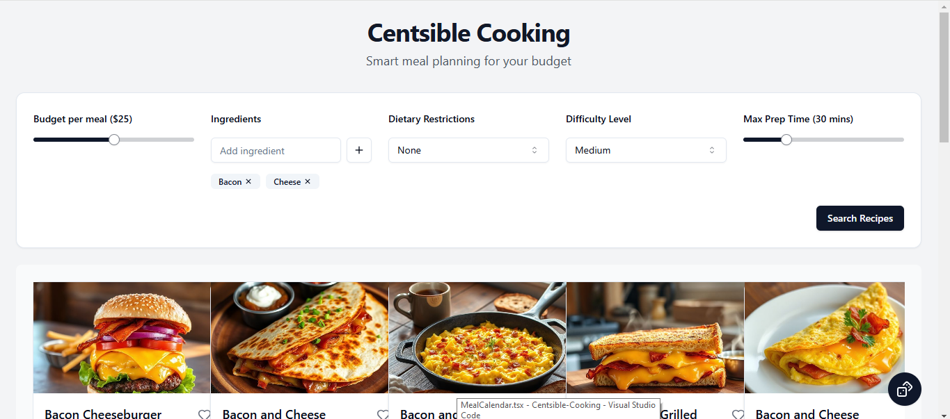 Centsible Cooking | Devpost
