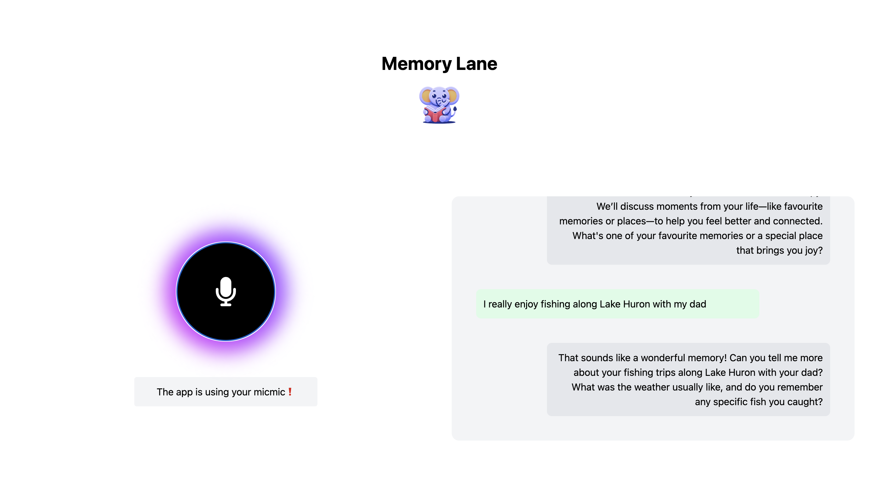 Memory Lane | Devpost