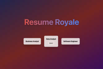 Resume Royale | Devpost