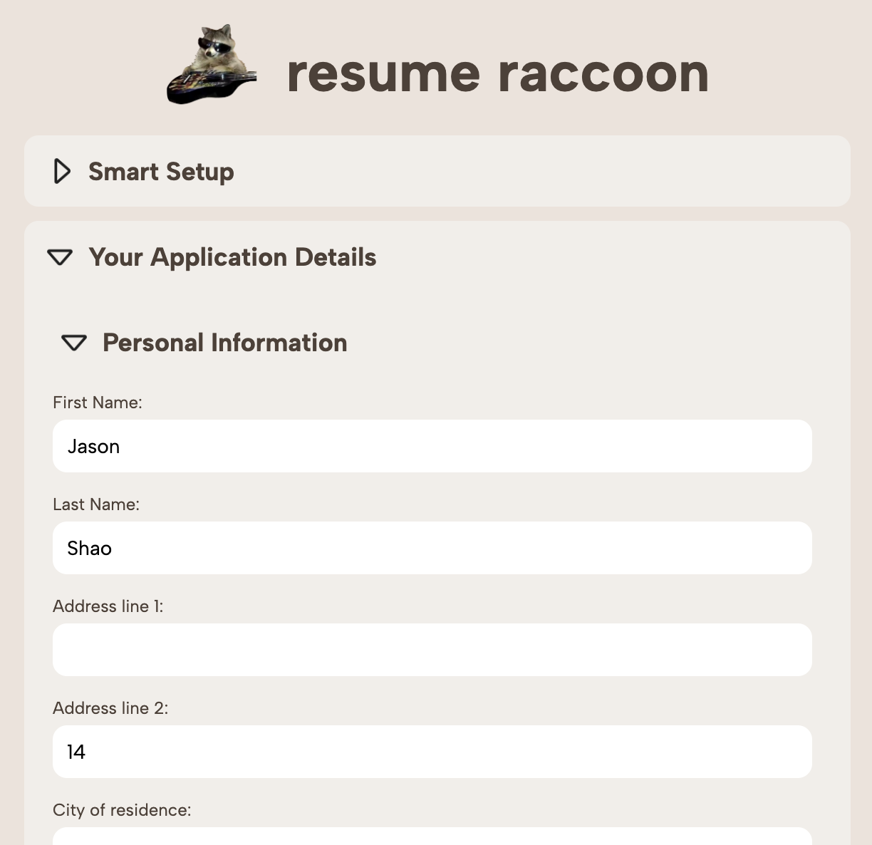Resume Racoon | Devpost