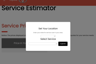 Toyota Service Cost Estimator | Devpost