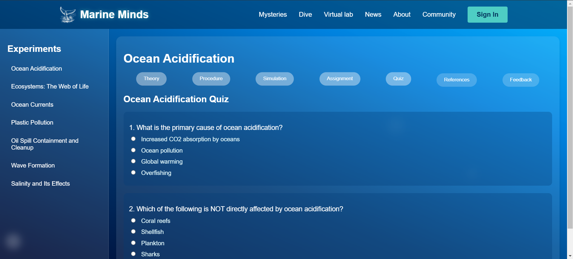 Marine Minds | Devpost