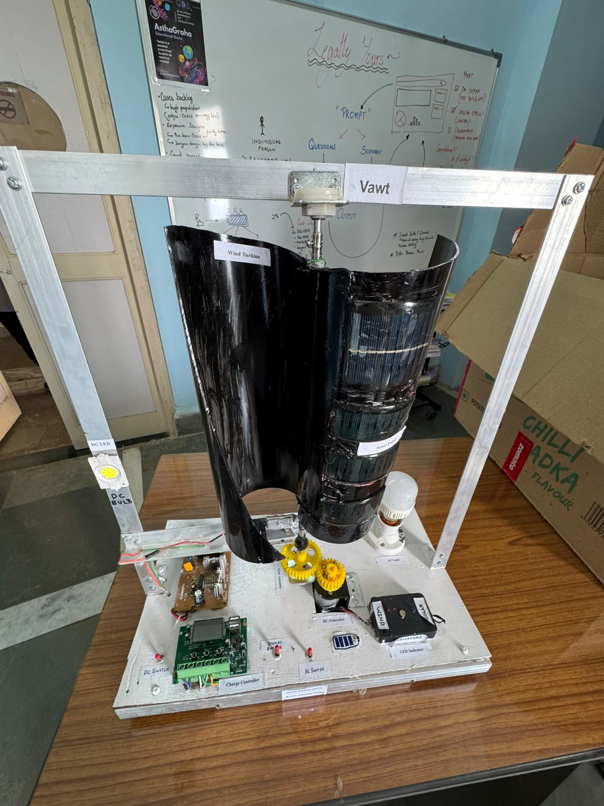 Solar and Vertical Wind Hybrid Energy System | Devpost