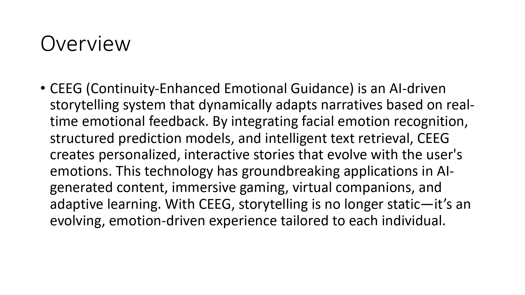 Continual Entertainment Experience Generator (CEEG) | Devpost