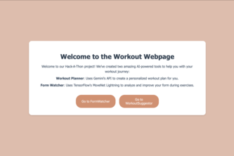 Workout Tracker | Devpost