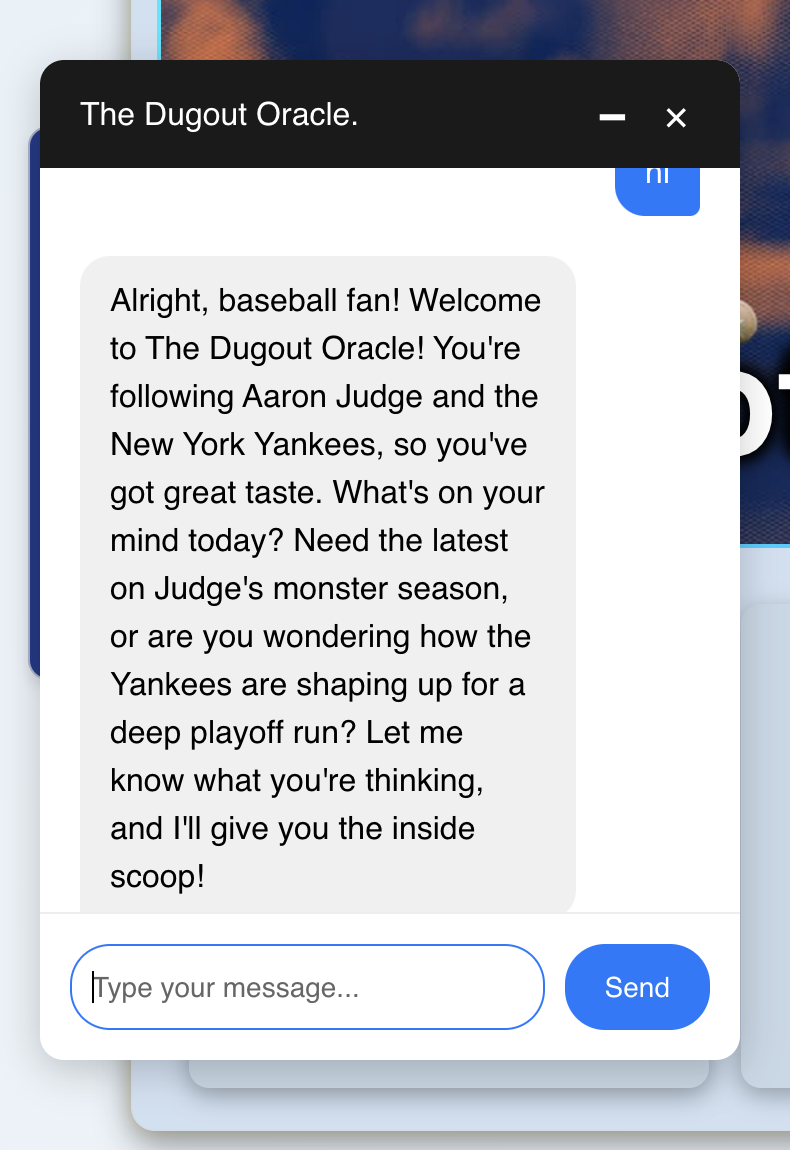 MLB StarCast | Devpost