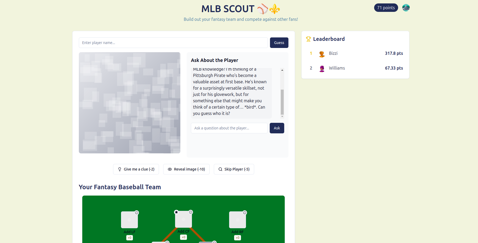 MLB Scout | Devpost